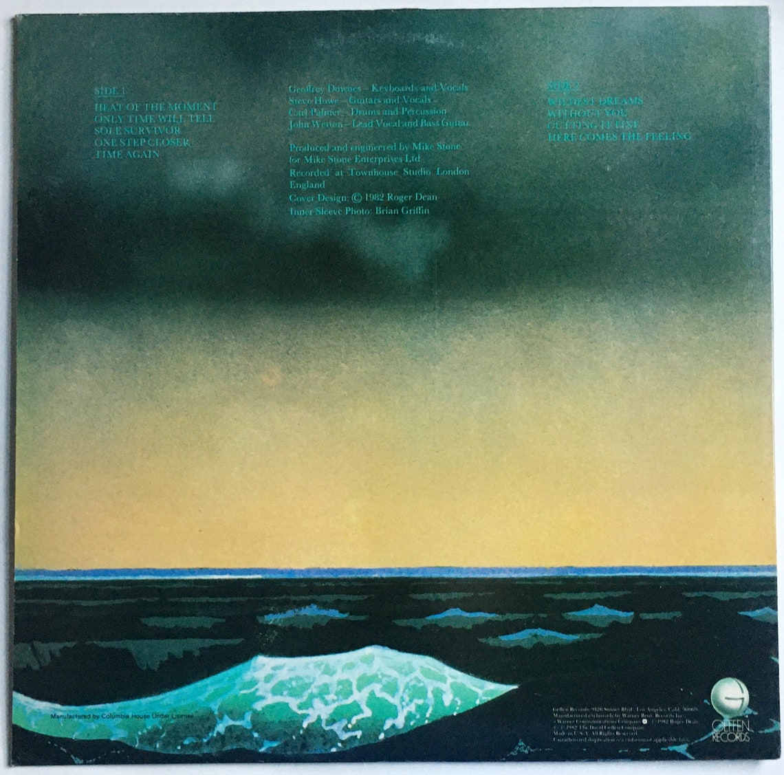 ASIA - First Lp 1982 Original Vintage Vinyl Album Record - Etsy