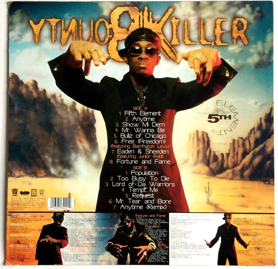 BOUNTY KILLER 5TH ELEMENT 1999 Lp Original Vinyl Record Album - Etsy