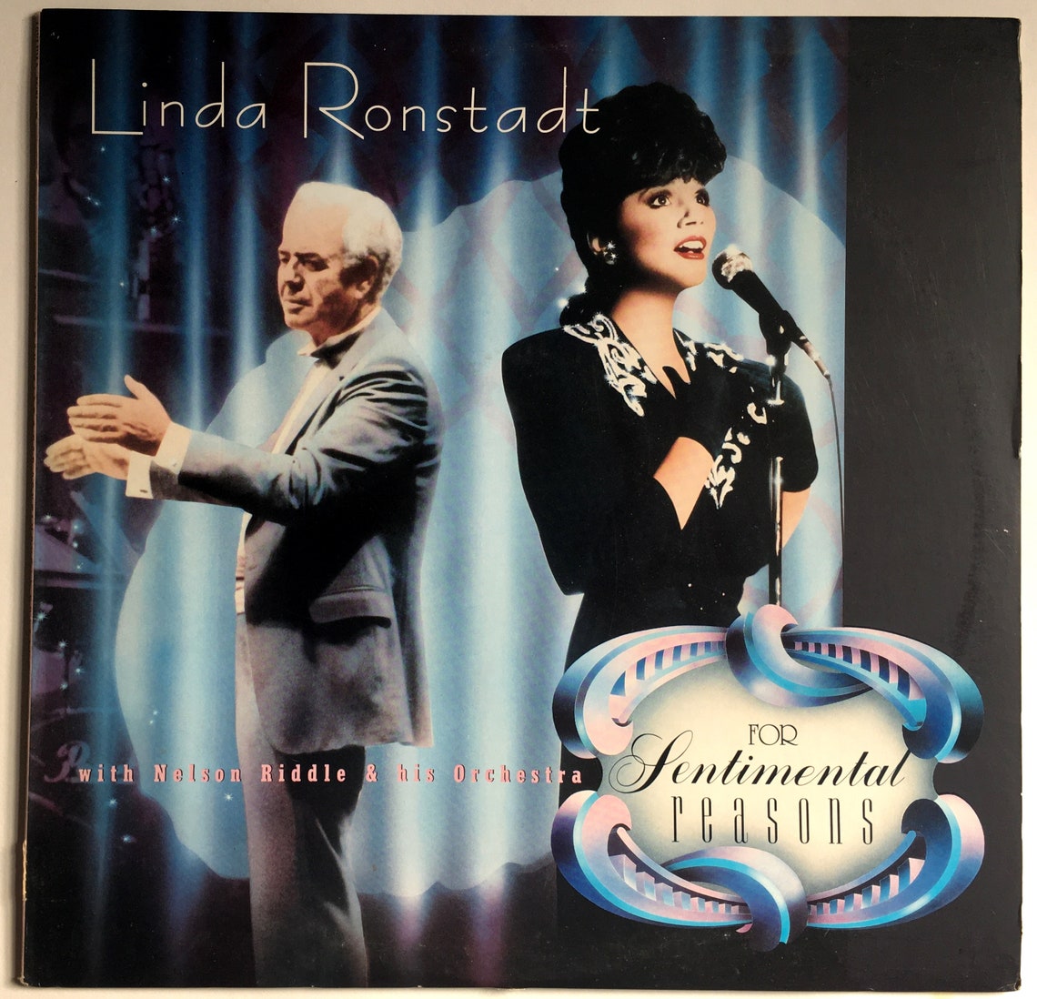 LINDA RONDSTADT for Sentimental Reasons Lp 1986 With the Nelson Riddle ...