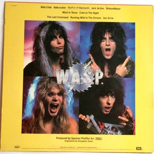W.A.S.P. the Last Command Lp 1985 Original Vintage Vinyl Record Album ...
