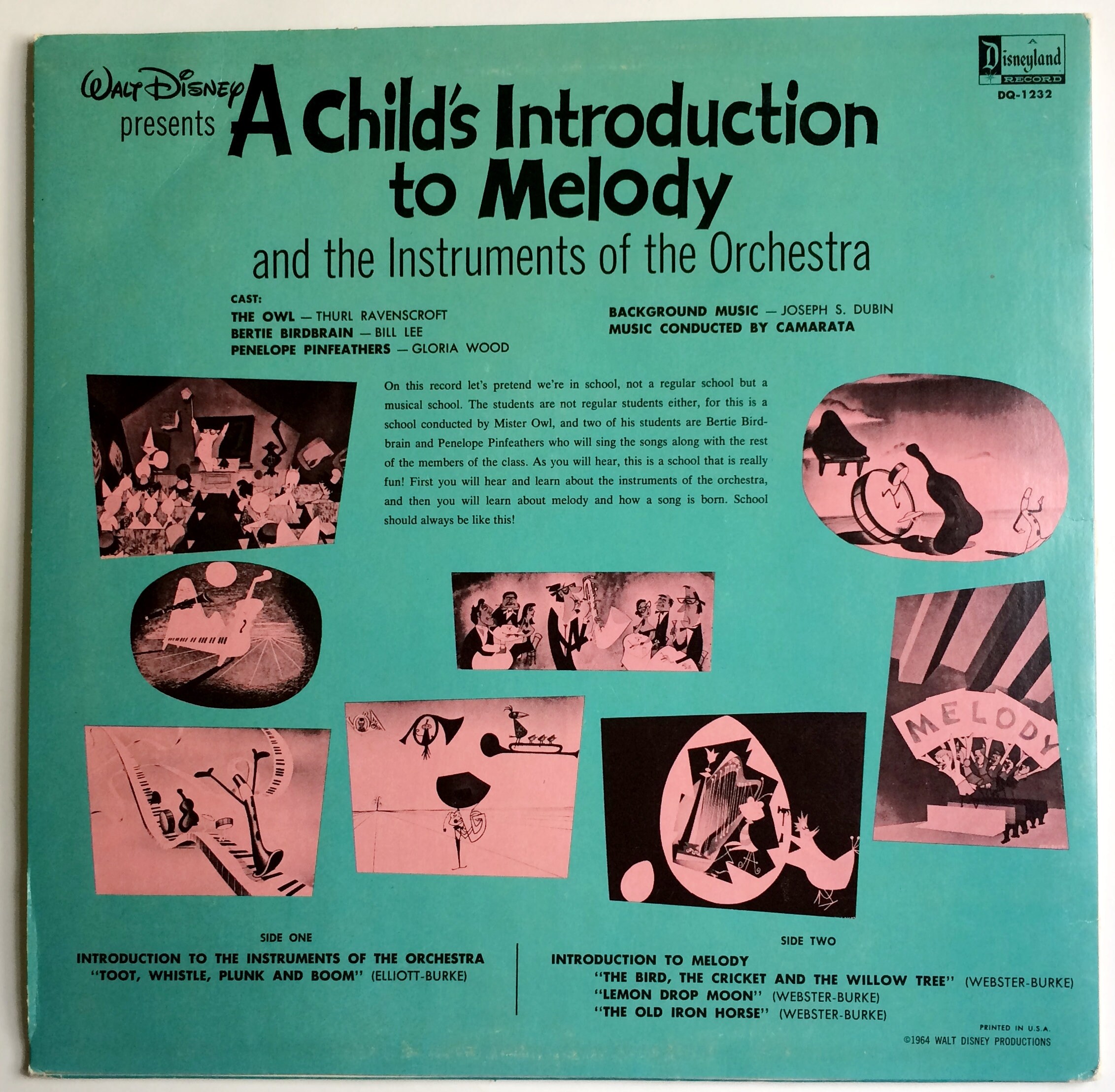 A Child's Introduction to Melody Lp 1964 Disneyland - Etsy