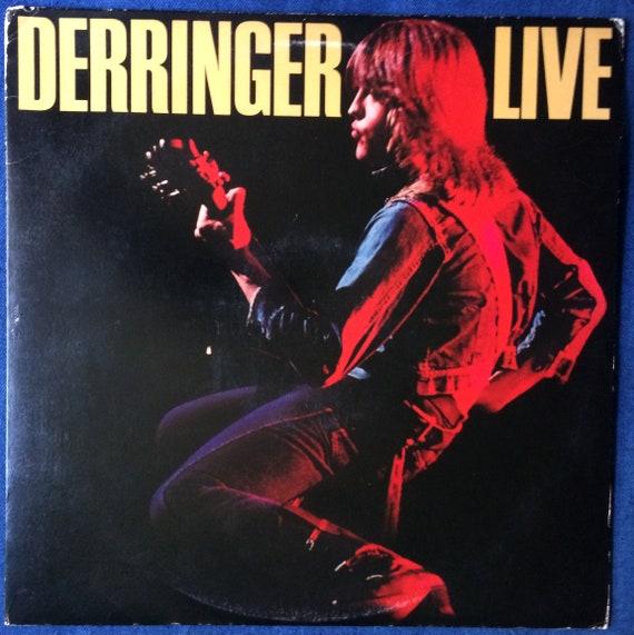 RICK DERRINGER LIVE Lp 1977 Original Vinyl Record Album | Etsy