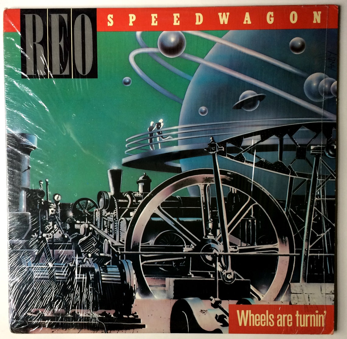 REO SPEEDWAGON Wheels Are Turnin Lp 1984 Original Vintage Vinyl Record ...