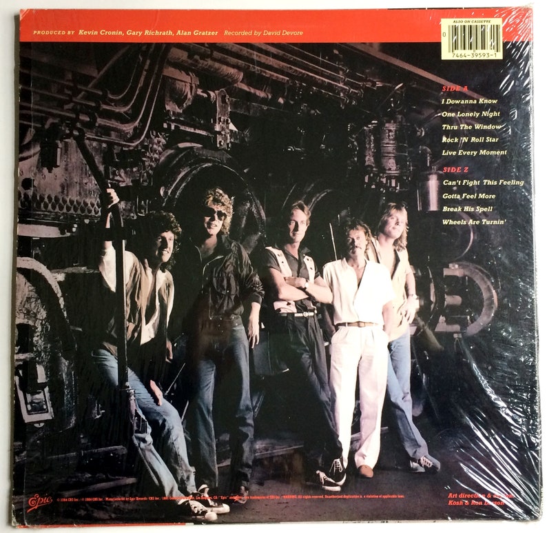 REO SPEEDWAGON Wheels Are Turnin Lp 1984 Original Vintage Vinyl Record ...
