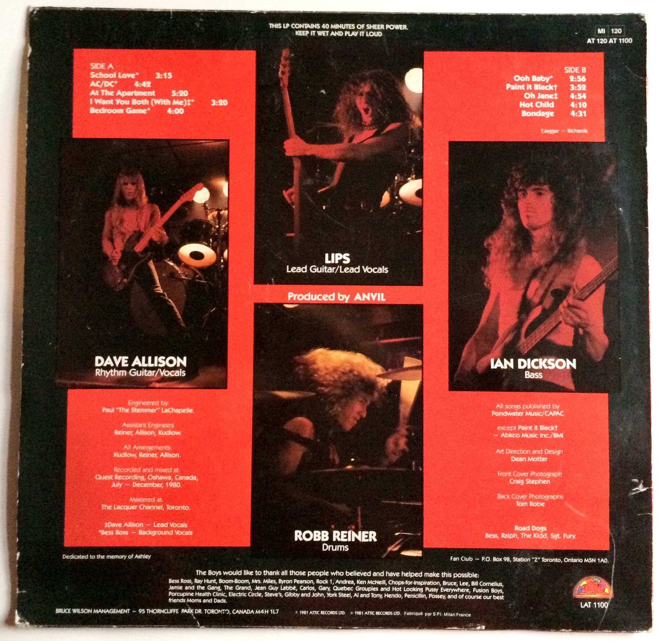 ANVIL Hard N Heavy 1st Lp 1981 Original Vintage Vinyl Record - Etsy