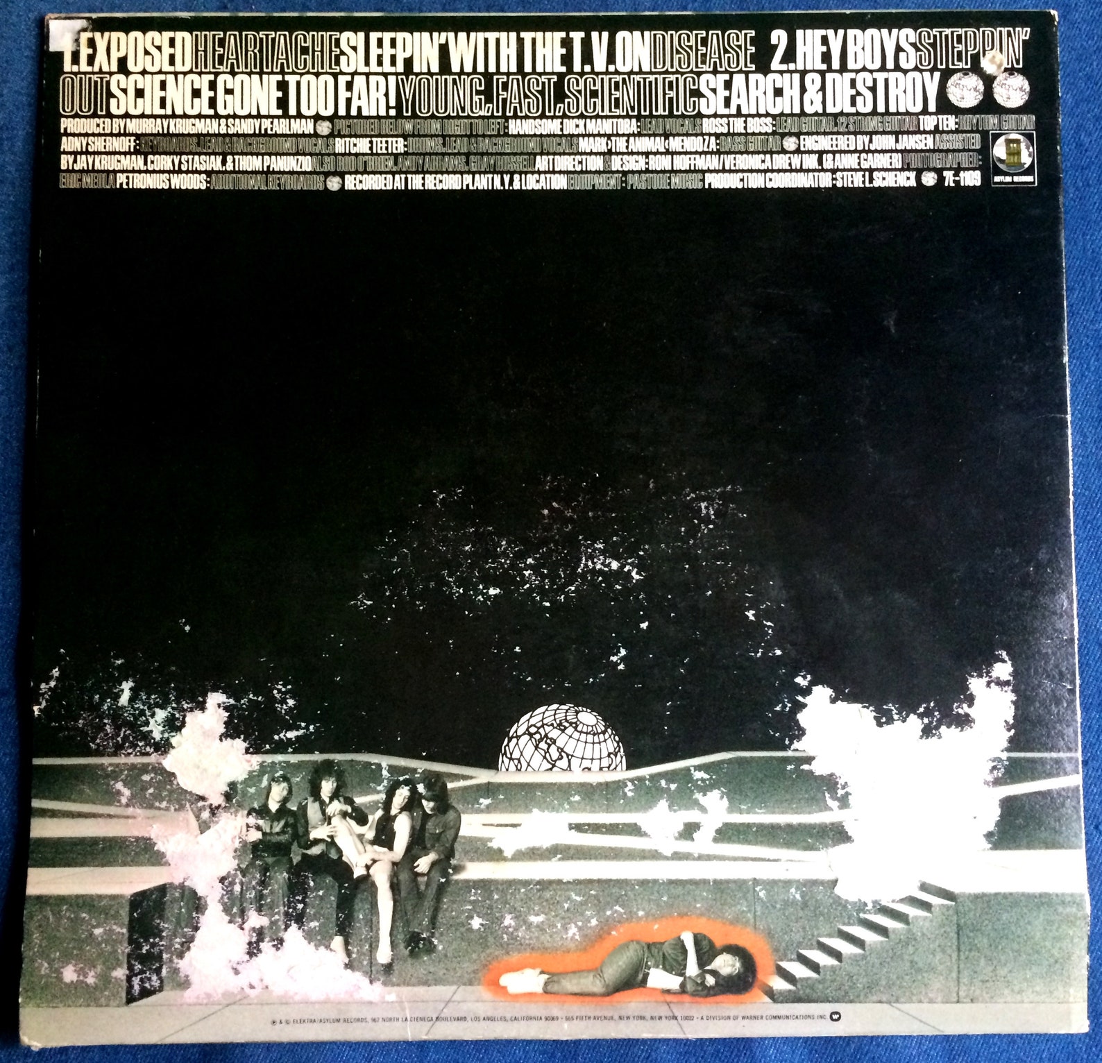 THE DICTATORS Manifest Destiny Lp 1976 Original Vintage Vinyl Record ...