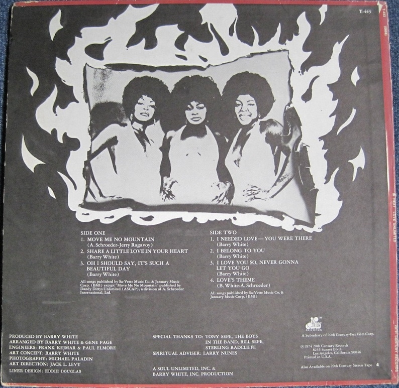 LOVE UNLIMITED ORCHESTRA Barry White in Heat Lp 1974 Original Vintage ...