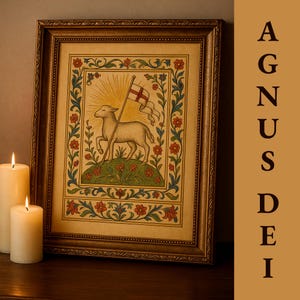 Sacred Easter Blessings: Set of 4 Printable Catholic Cards & Agnus Dei ...
