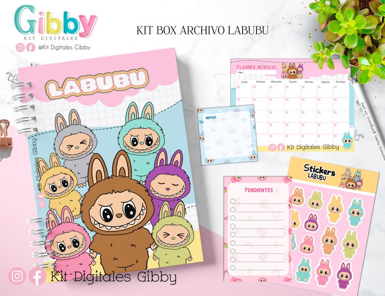 Kit box labubu -archivos digital en PDF-PPTx - Etsy México