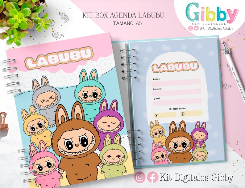 Kit box labubu -archivos digital en PDF-PPTx - Etsy México