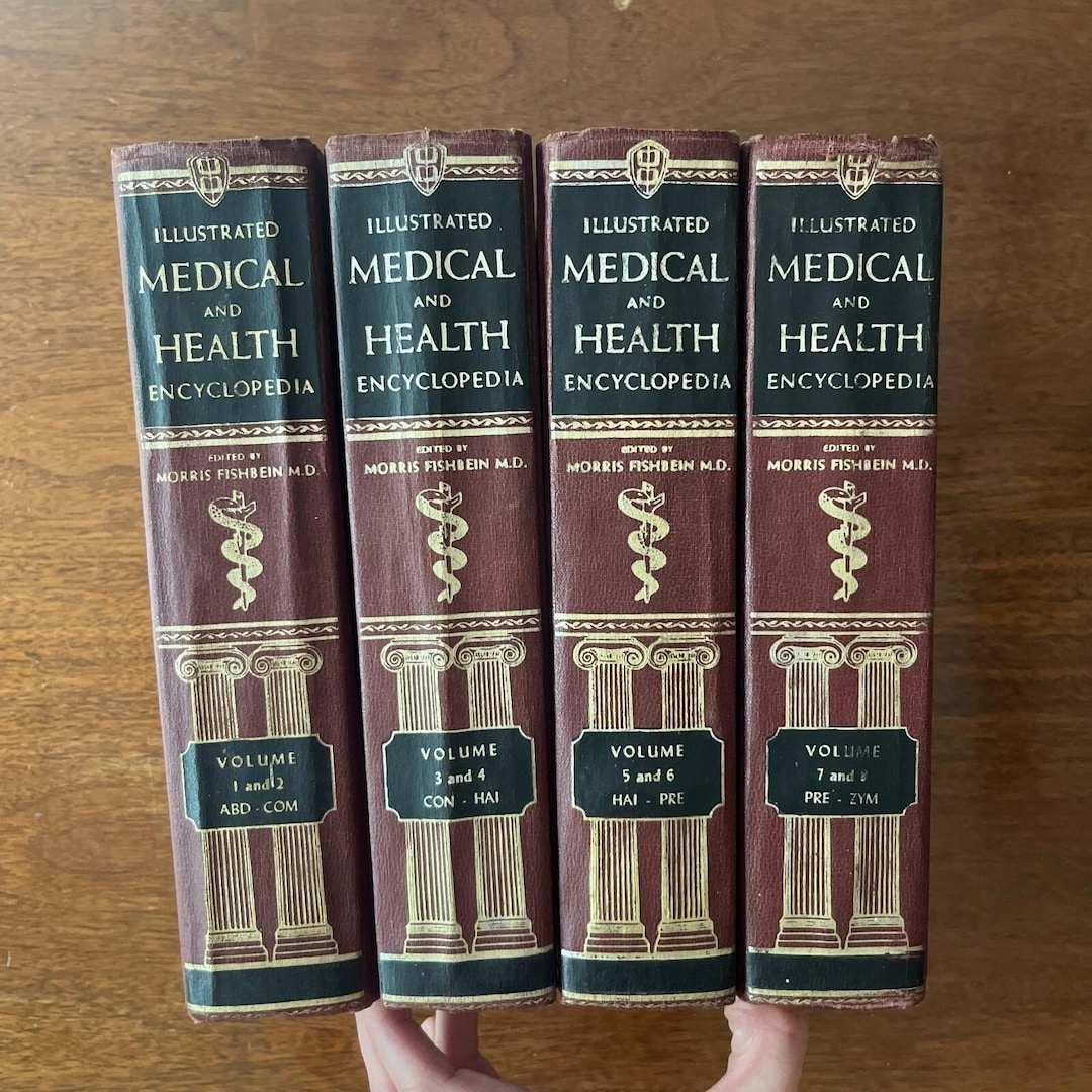 1966 Illustrated Medical Encyclopedia: Morris Fishbein 4-volume Set - Etsy