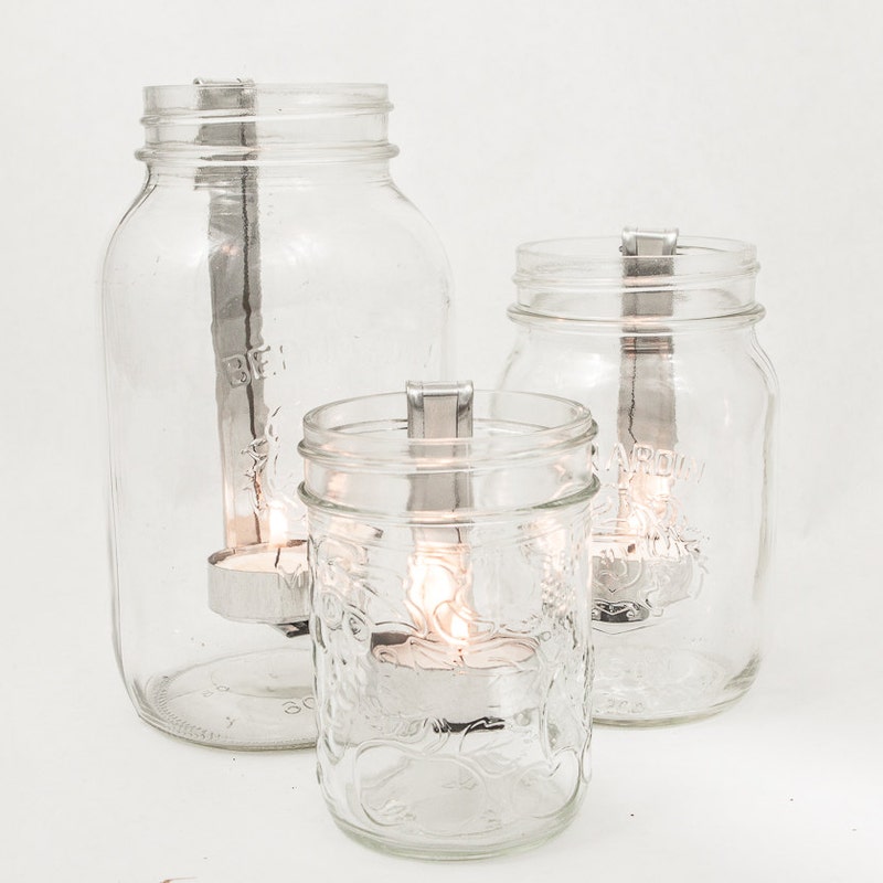 Mason Jar Candle Holder - Etsy
