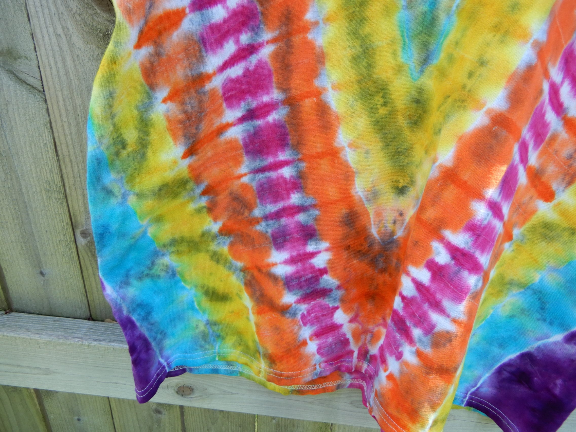 X-Large Rainbow V's with Faint Spider Twist Tie Dyed 100% | Etsy