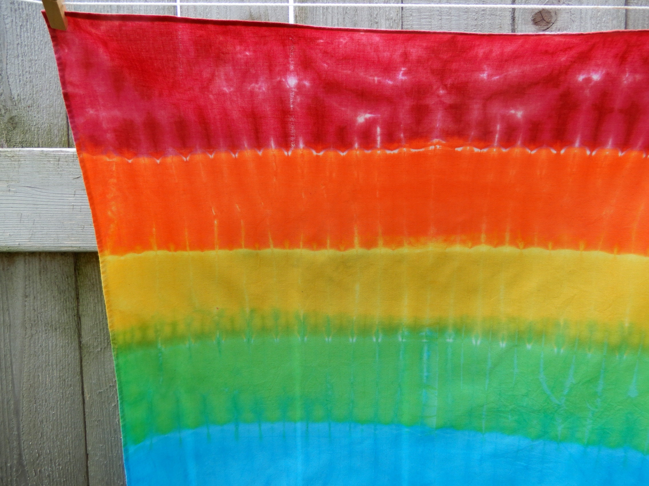 22 Rainbow Pride Flag Tie Dyed No Paisley Bandana | Etsy