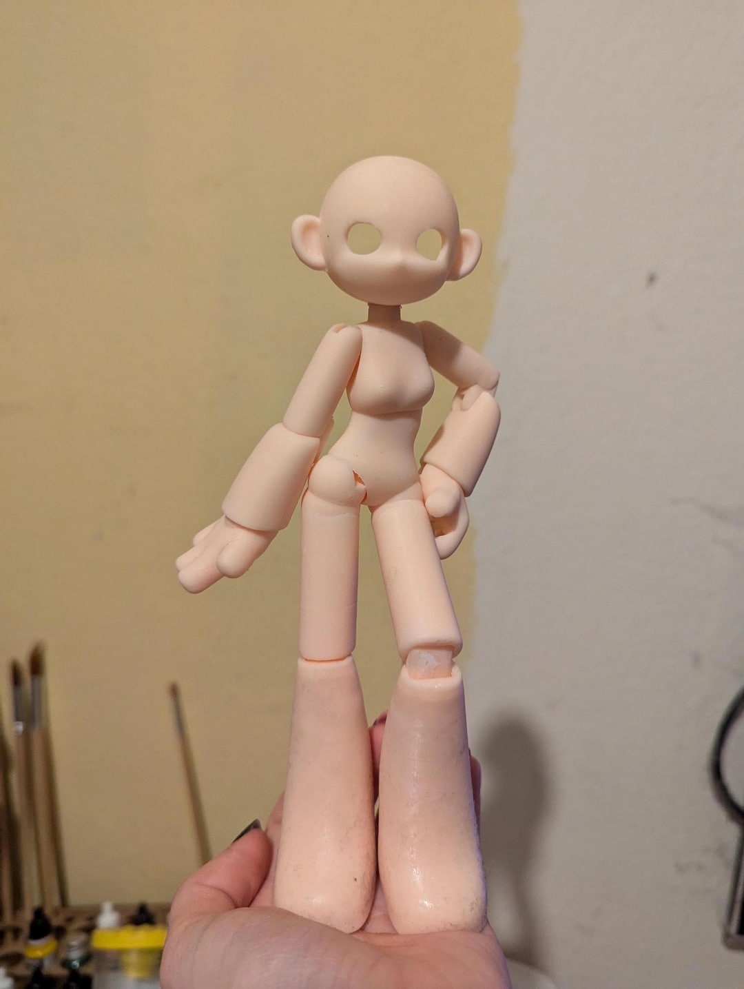 BJD Base Chibi Cartoon Stringed Ball Jointed Blank Doll 3d Printed 20cm ...