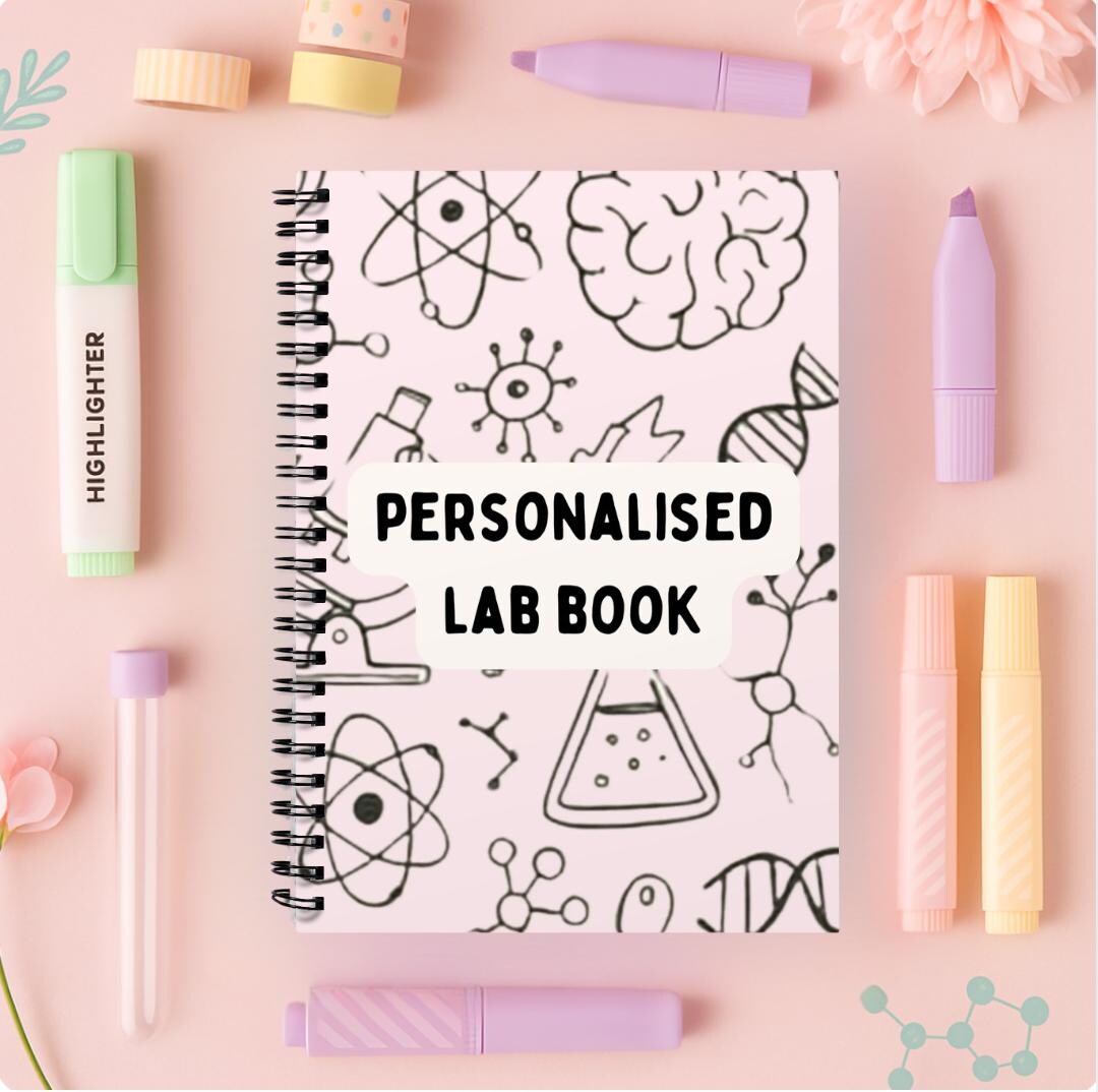 Personalized Science Lab Notebook | A5 Biomedical Student Journal - Etsy