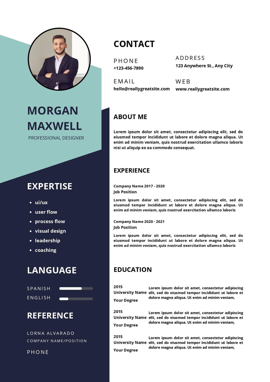Editable Sales CV Template Bundle: Professional Resume Designs PDF ...