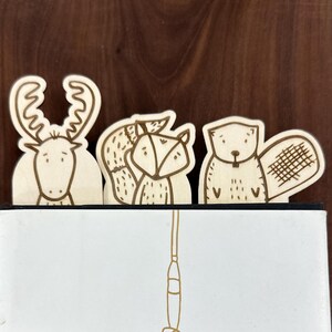 Custom Animal Bookmarks | Kids Bookmarks | Wooden Bookmarks - Etsy