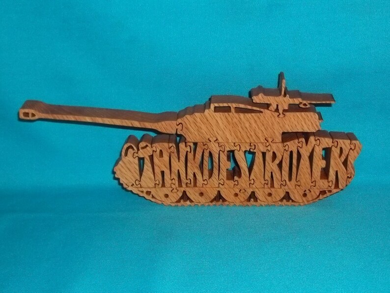 WW2 Tank Destroyer Handmade Scroll Saw Wooden Puzzle - Etsy