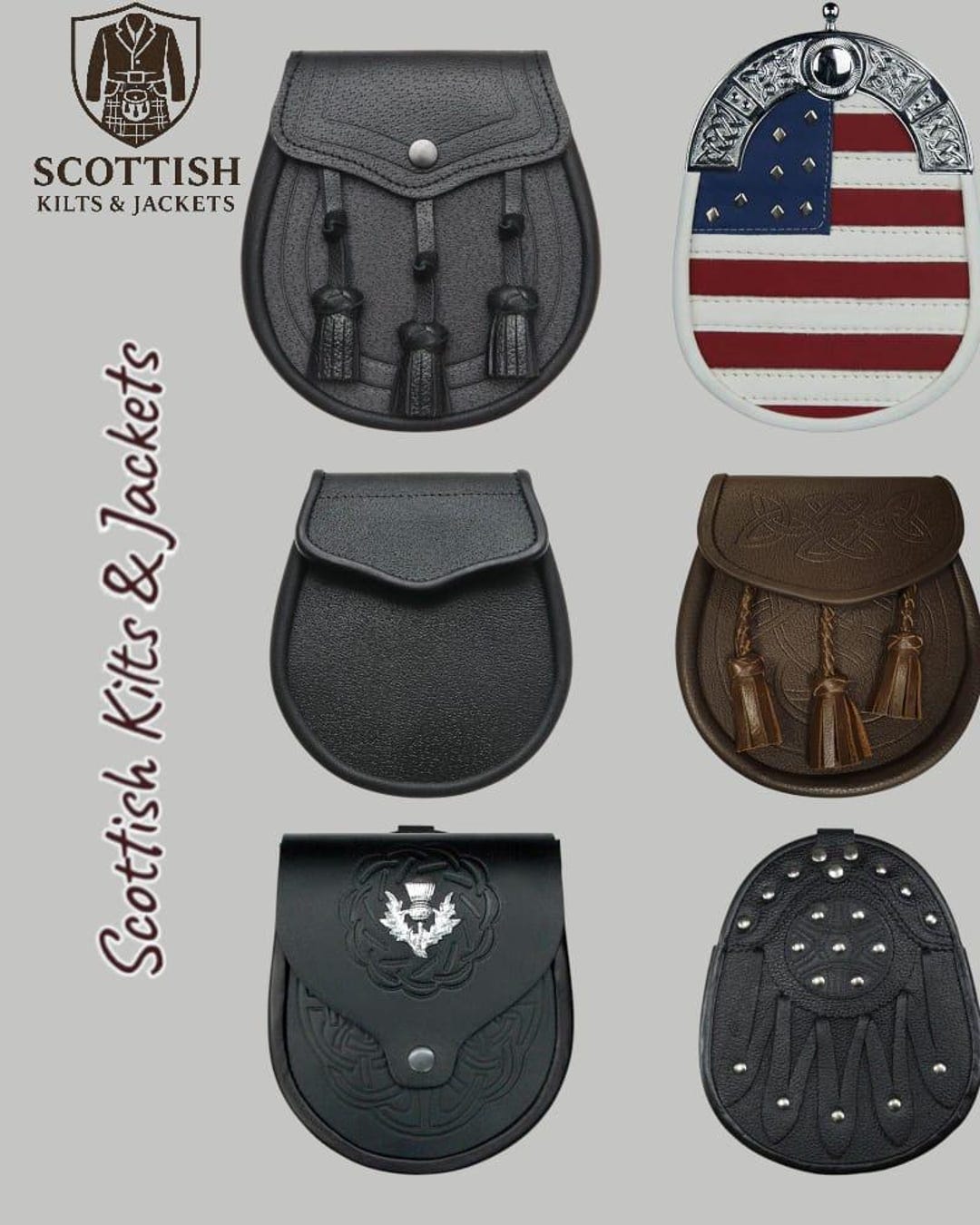 Handmade Leather Sporran: Traditional Scottish Kilt Pouch - Etsy