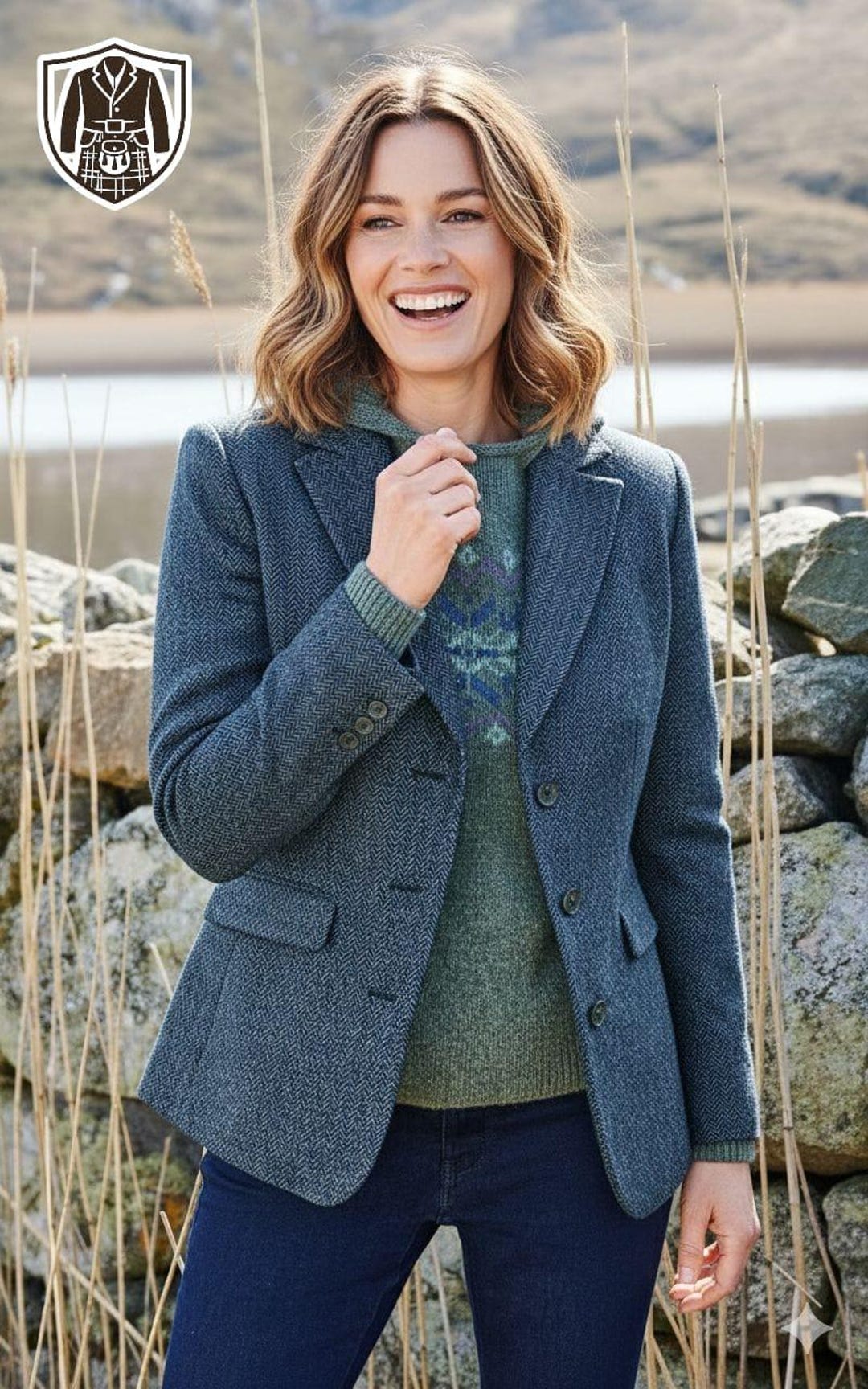 Ladies Tweed Hacking Jacket | Women’s Herringbone Riding Coat | Classic ...