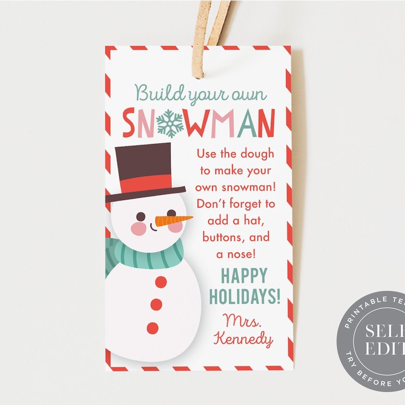 Create a Snowman Gift Tag - 60+ Gift Ideas for 2026