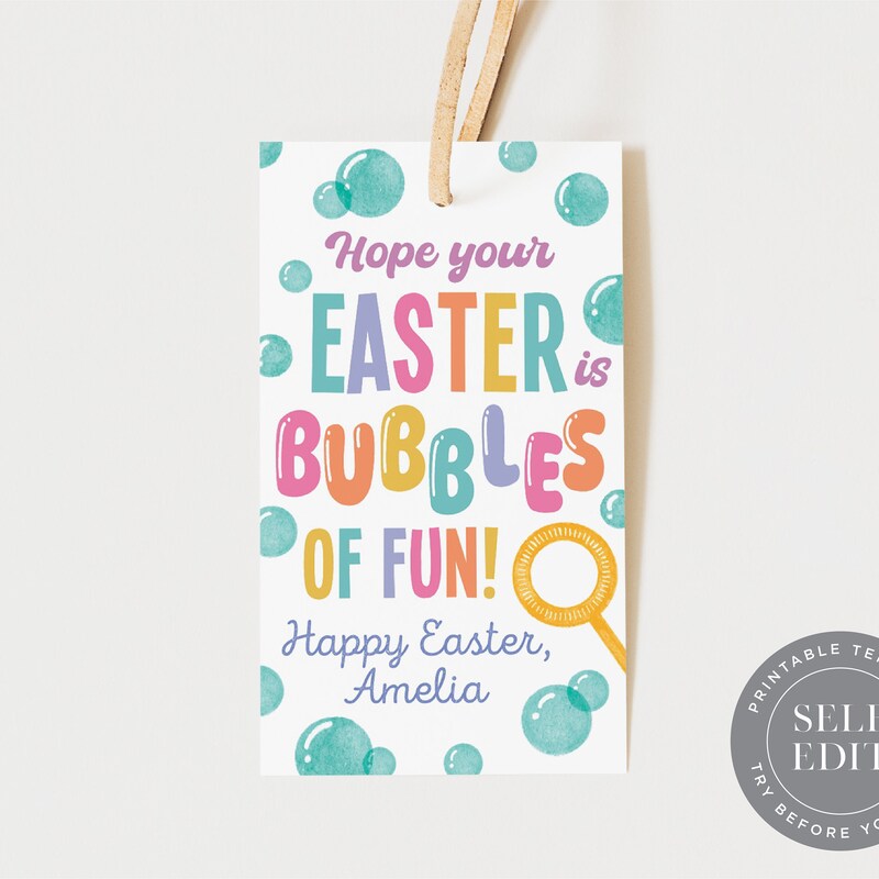Bubbles Tag - Etsy