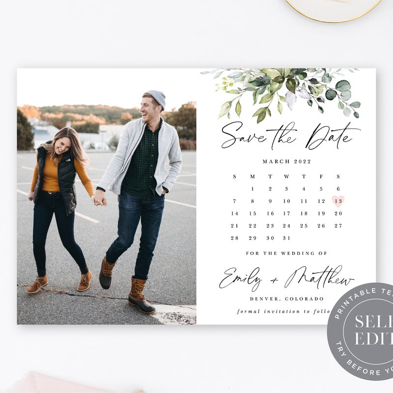 Save the Dates No Photo - Etsy