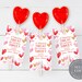 VALENTINES Squishy Gift Tags Printable, Custom School Kids Friends Gift ...