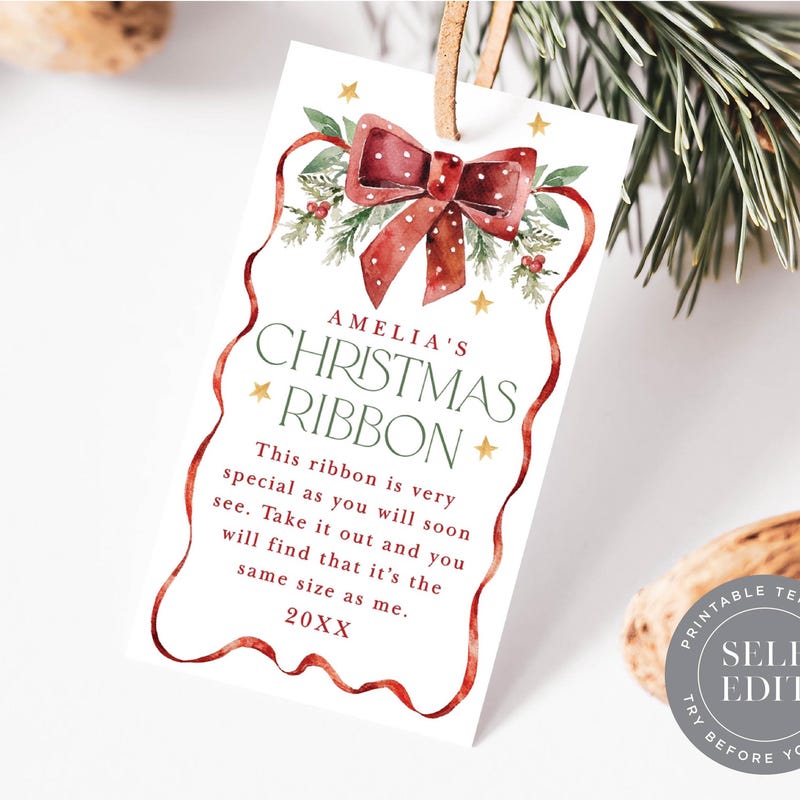 Height Ribbon Ornament - Etsy UK