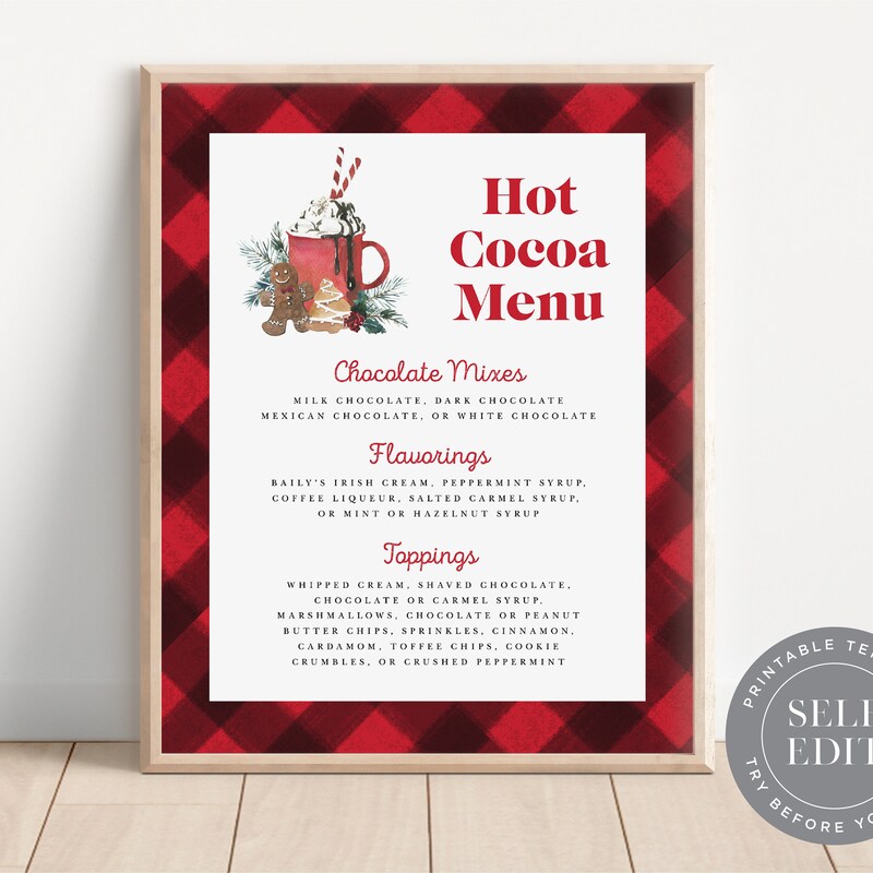 Hot Cocoa Bar - Etsy