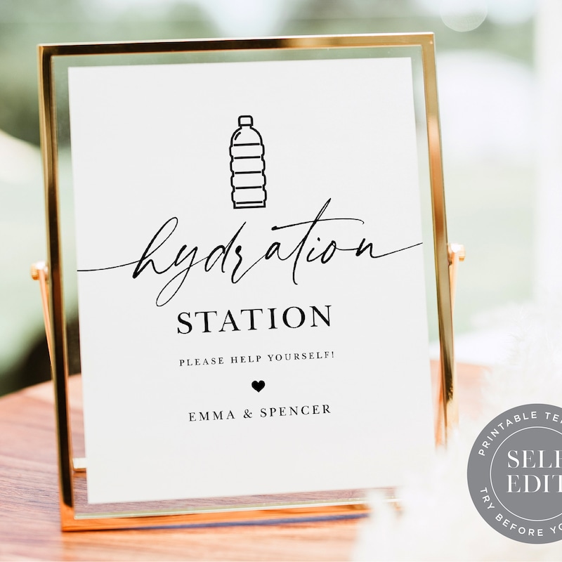 Water Station Sign - Etsy