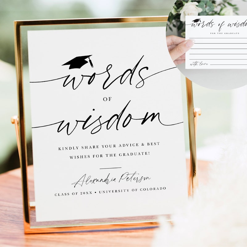 Graduation Advice Cards - Etsy
