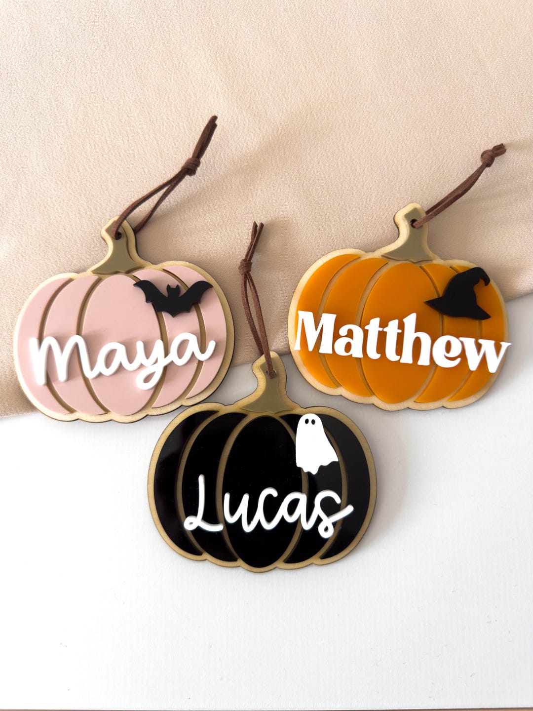 Personalized Pumpkin Name Tag | Boo Basket Tag | Halloween Basket ...