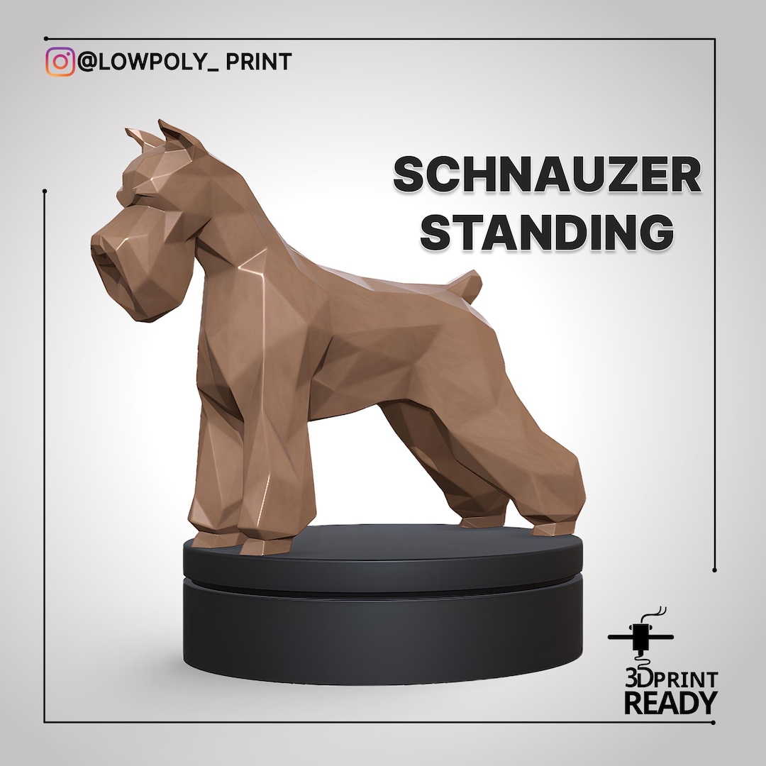 Schnauzer Dog,stl File,3d Print Model,3d Printable Model,digital STL ...