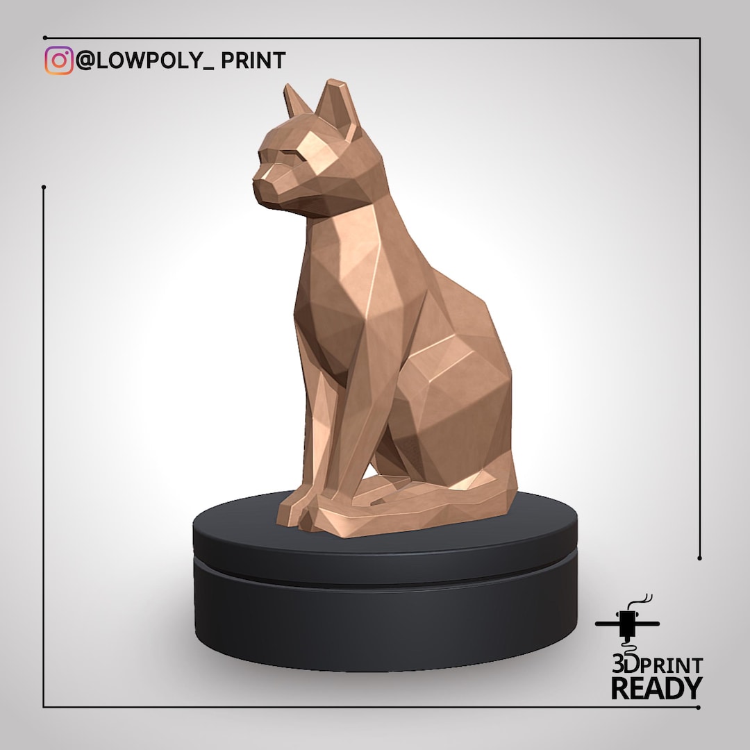Cat 3D Printable STL File – High Quality Digital Model for 3D Printing ...