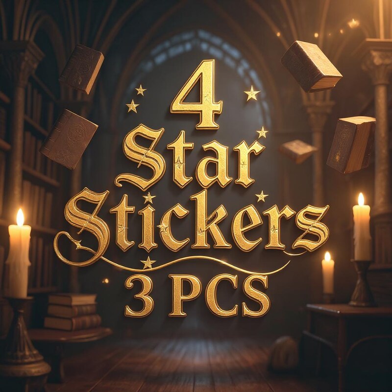 4 Star Stickers 3 Pcs - Etsy