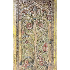 Vintage Home Decor, Carved Wood Tree of Life Door: Customized Wall Art ...