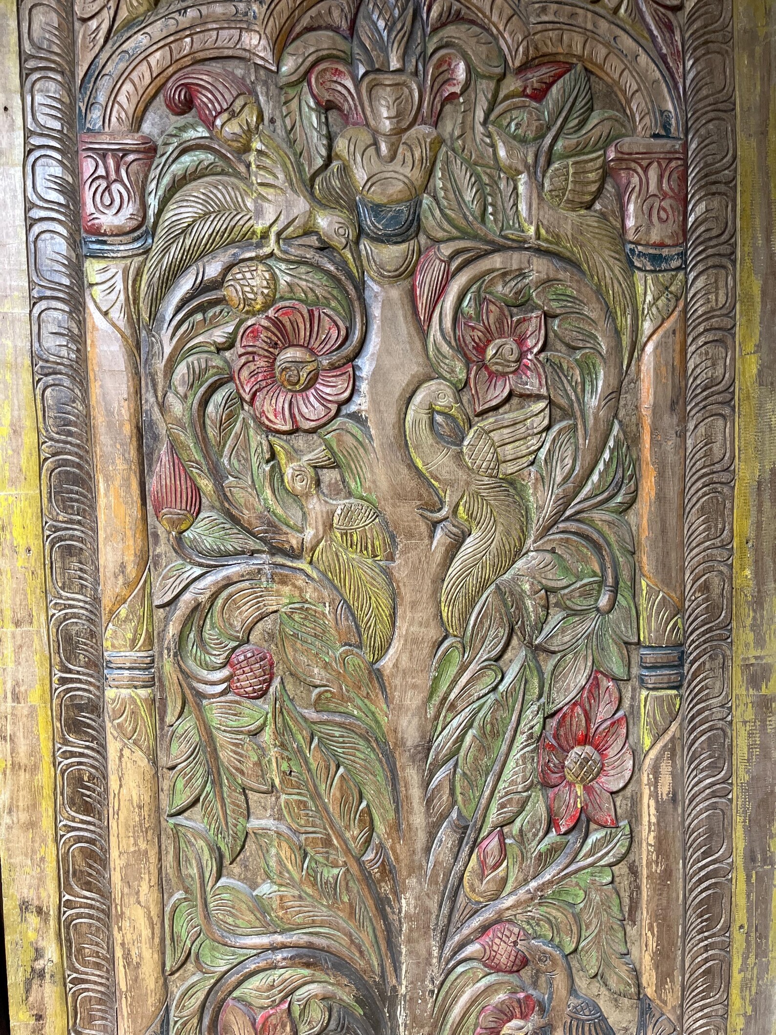 Vintage Home Decor, Carved Wood Tree of Life Door: Customized Wall Art ...