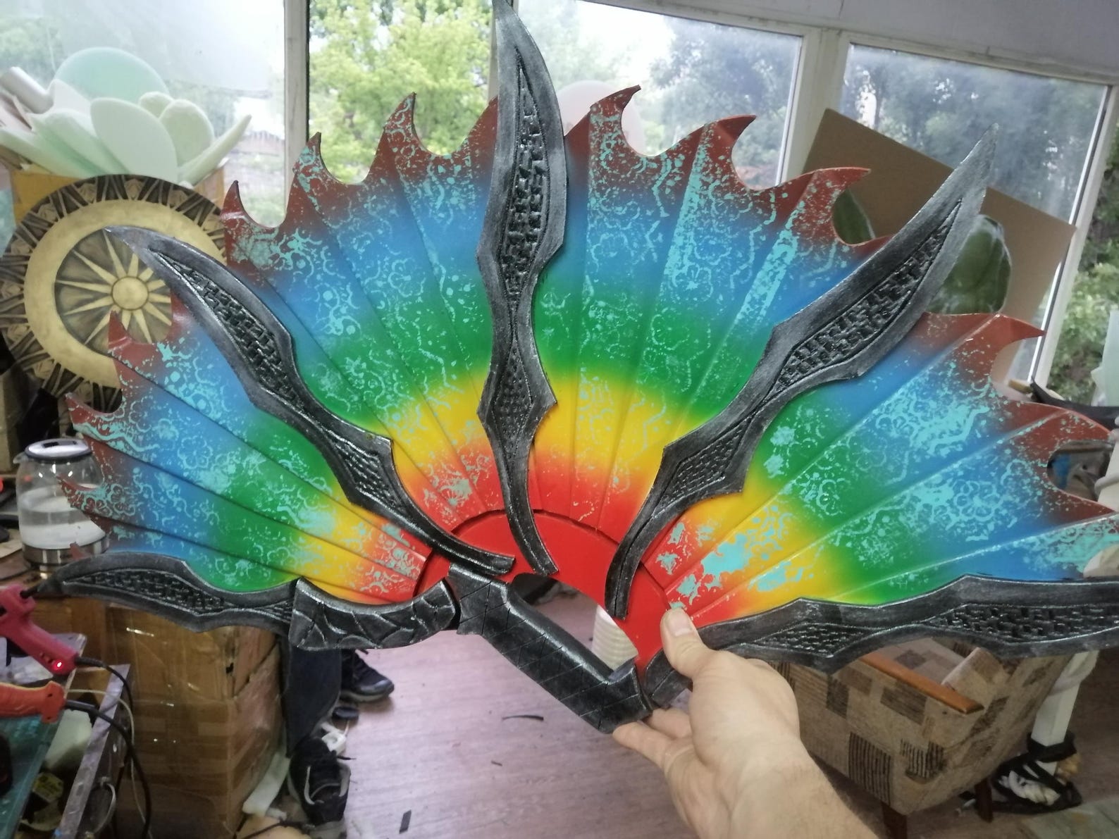 Handmade Kitana Fan – Mortal Kombat Inspired Cosplay & Display Weapon ...