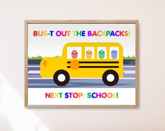 First Day of School Handprint Art: Keepsake Craft (digital Download ...
