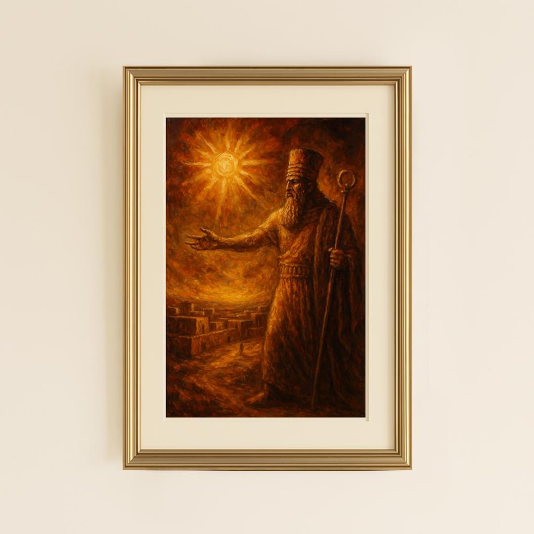 Sun God of Mesopotamia – Ancient Myth Wall Art Print - Etsy