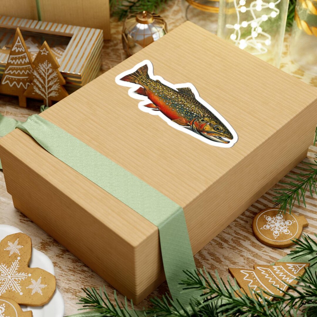 Brook Trout Cutout Stickers - Nature Fish Wildlife Outdoor Adventure ...