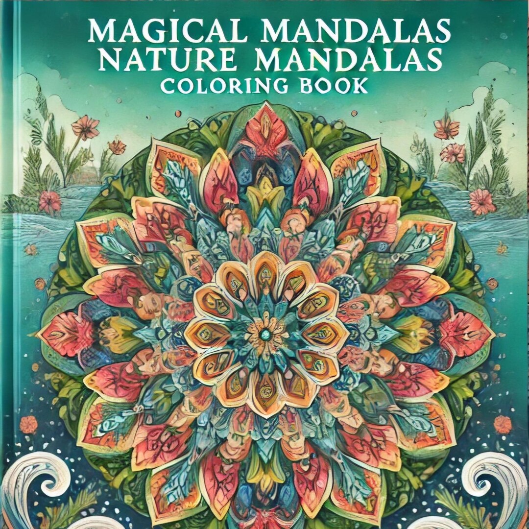 Magical Mandalas Nature Coloring Book – 25 Printable Pages (digital ...