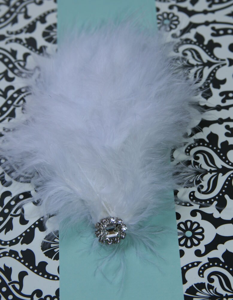 White Bridal Clip With Feathers and Crystals - Etsy