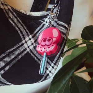Inkling & Octoling Lollipop Keychains: Acrylic Keychain for Bags, Purses, Backpacks - Etsy