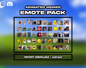 50 Animated Funny Emotes Pack for Twitch, Kick, Youtube and Discord ...