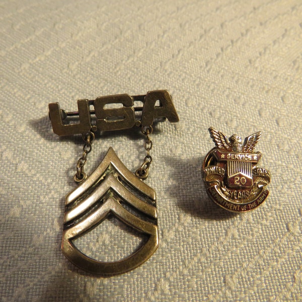 Military Sterling Silver Insignia - Etsy
