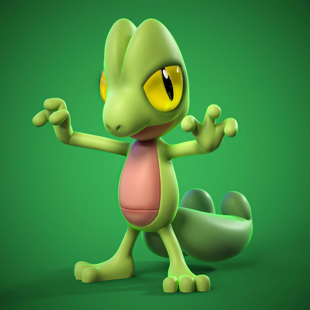 Treecko, Torchic and Mudkip (pokemon) - STL Model for Resin Printer ...