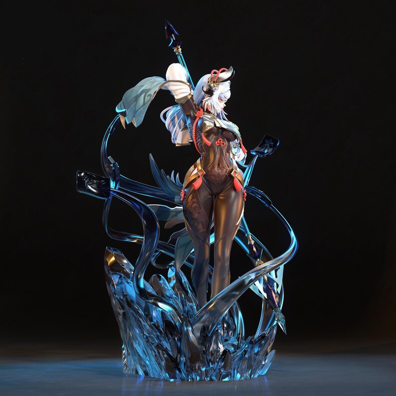 Shenhe (genshin Impact) - STL Model for Resin Printer Figure 3D ...